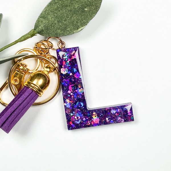 Alphabet Keychain - Etsy