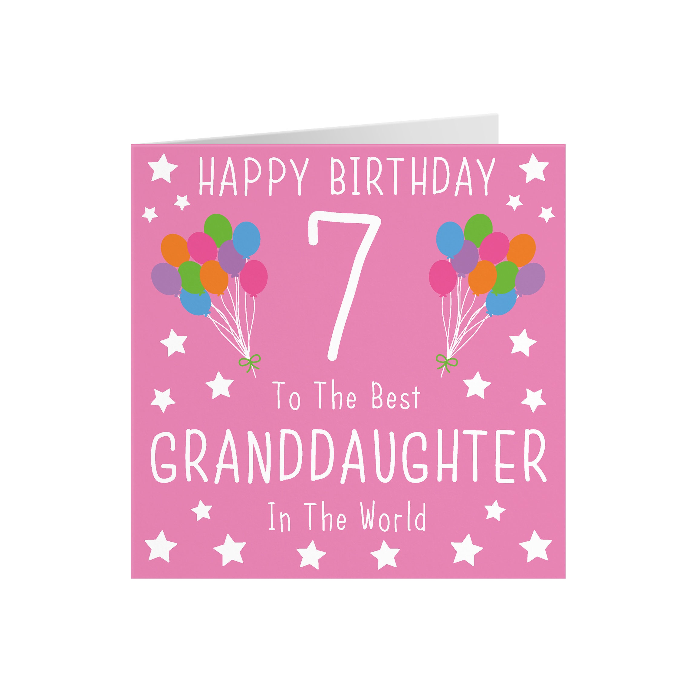Granddaughter 7th Birthday Card Happy Birthday 7 To The Etsy