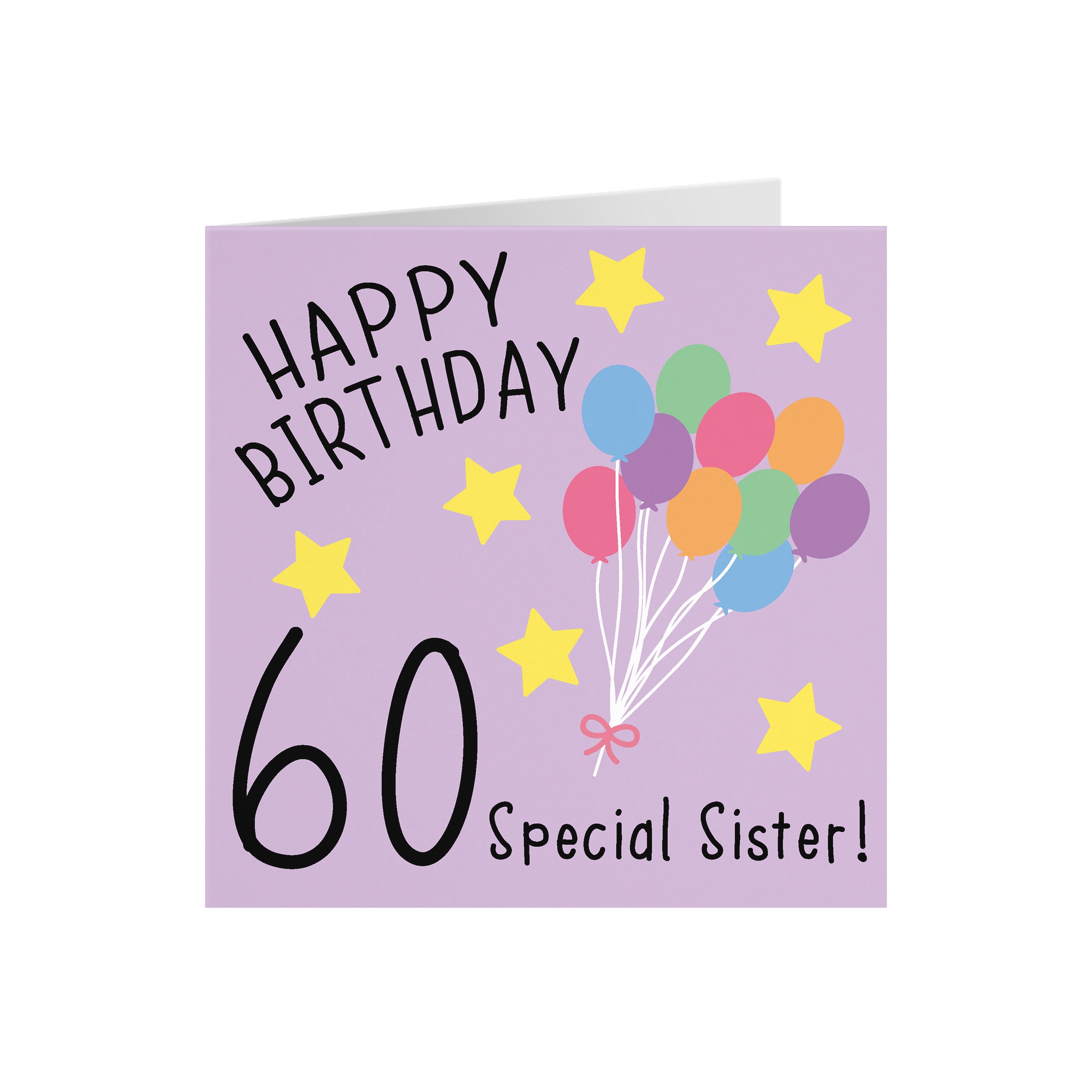 Sister 60th Birthday Card Happy Birthday 60 Special Etsy UK