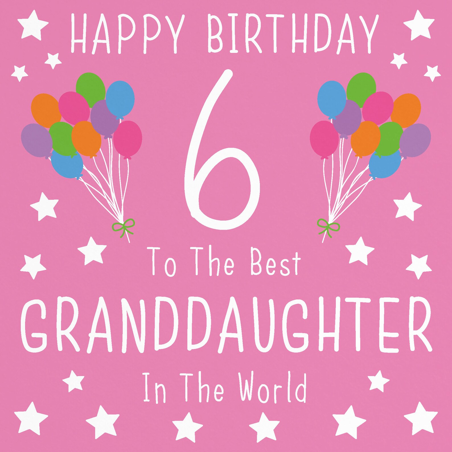 Granddaughter 6th Birthday Card Happy Birthday 6 To The Etsy