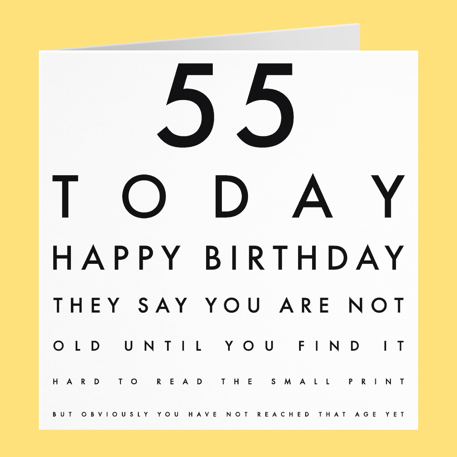 Humorous Joke 55th Birthday Card 55 Today They Say You Are Etsy humorous-joke-55th-birthday-card-55-today-they-say-you-are-etsy