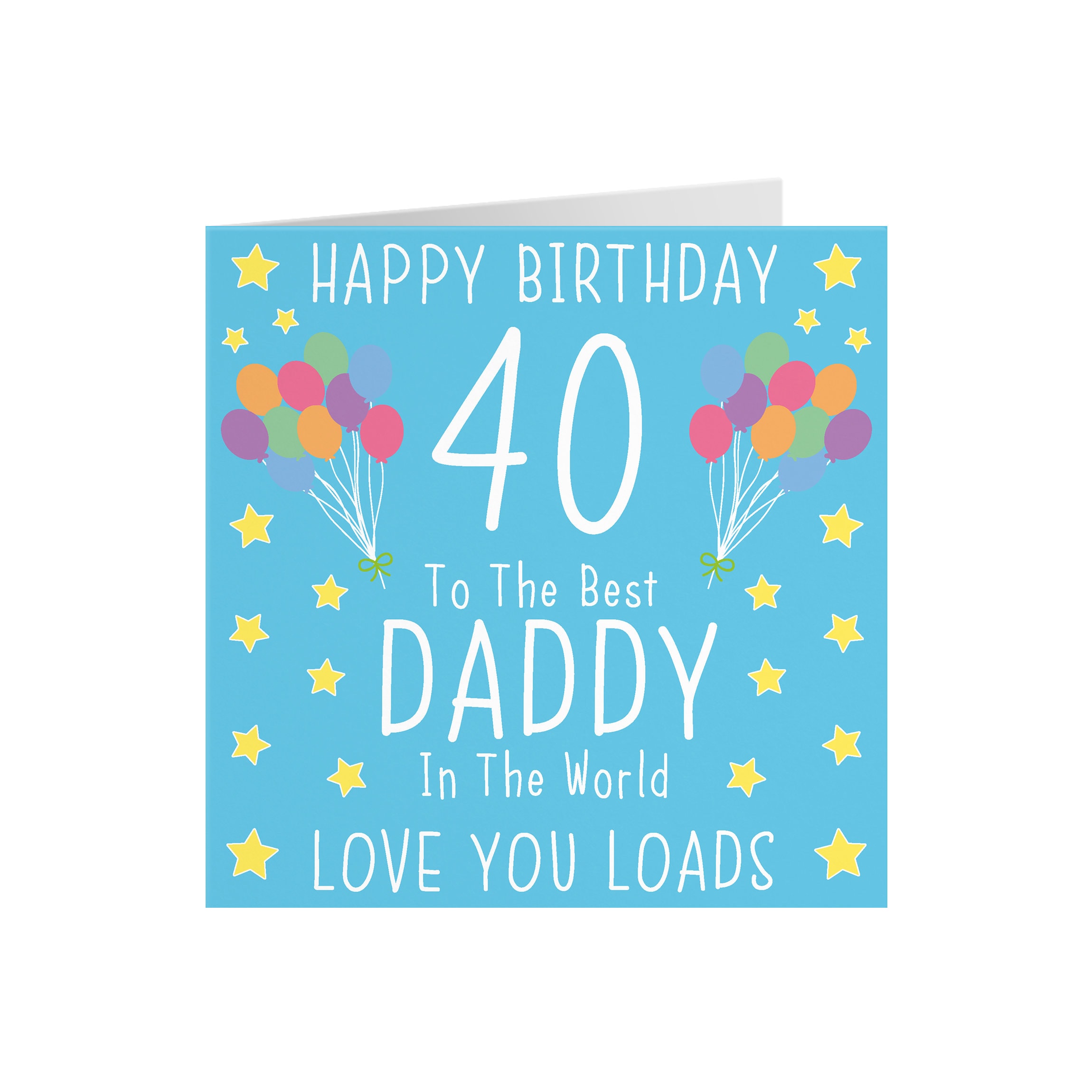 Daddy 40th Birthday Card Happy Birthday 40 To The Best | Etsy