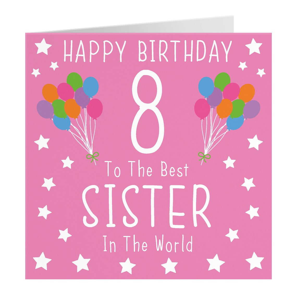 Sister 8th Birthday Card Happy Birthday 8 To The Best Etsy de sister-8th-birthday-card-happy-birthday-8-to-the-best-etsy-de