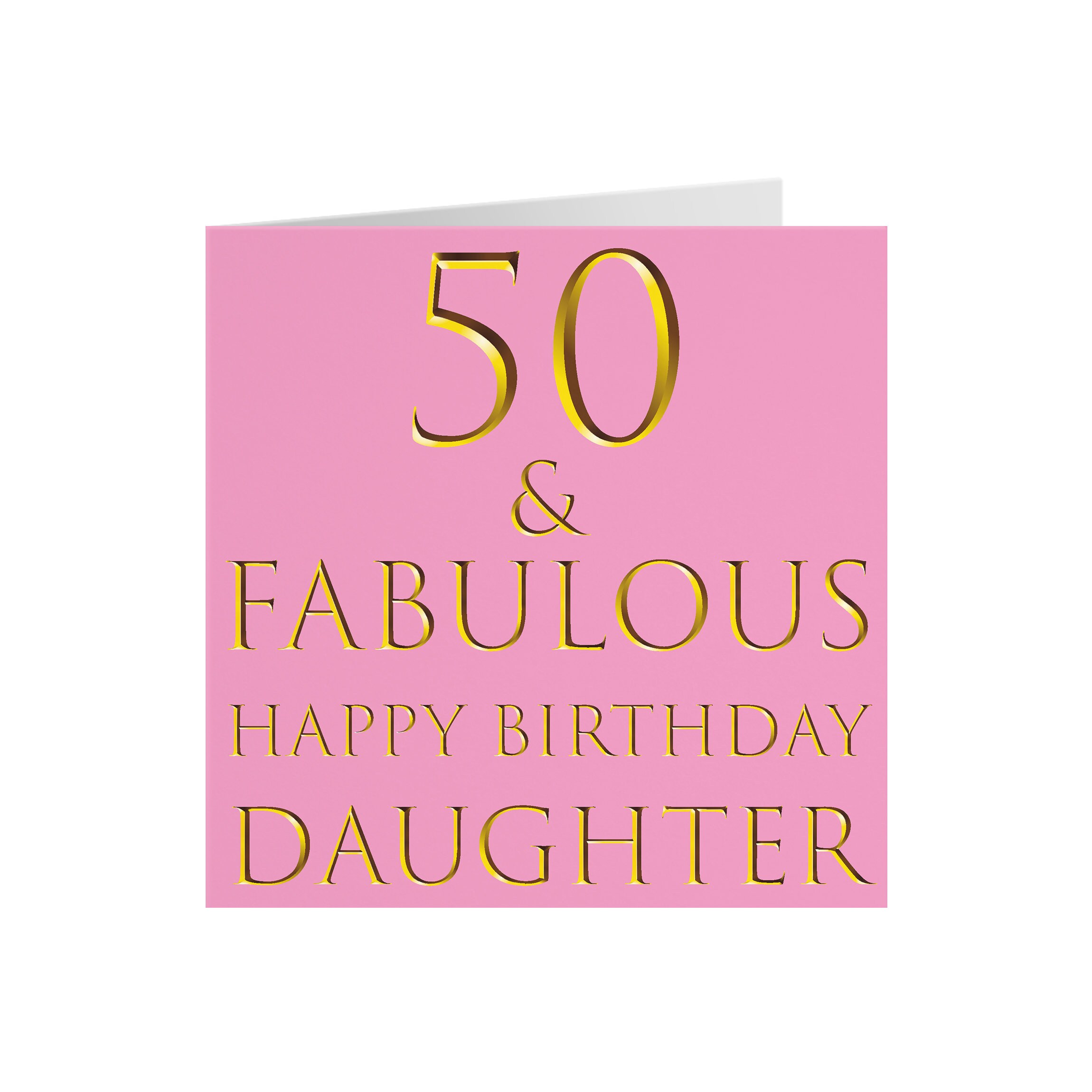 Daughter 50th Birthday Card 50 Fabulous Happy Birthday Etsy UK Daughter 50th Birthday Card 50 Fabulous Happy Birthday Etsy UK
