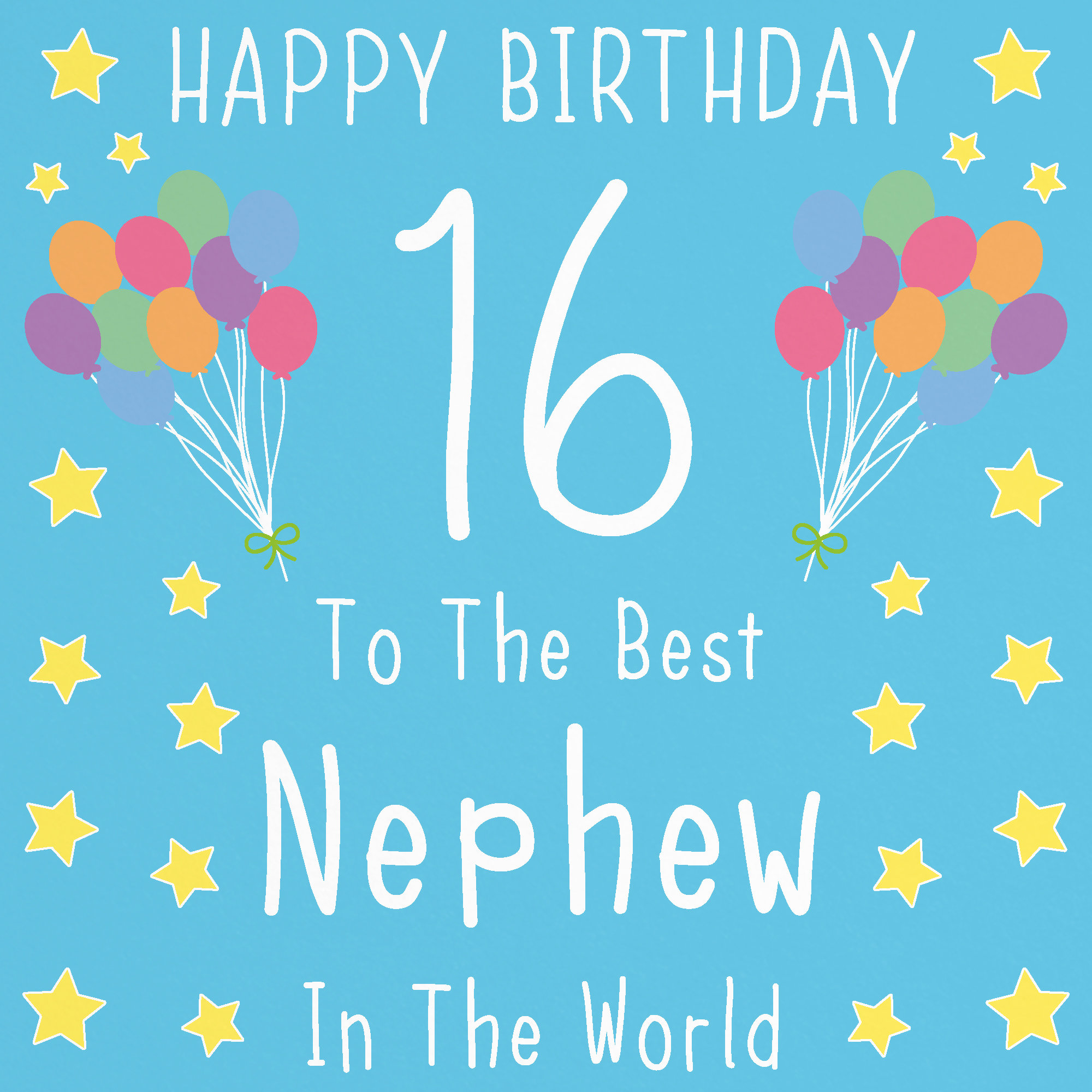 Nephew 16th Birthday Card Happy Birthday 16 to the Best - Etsy UK