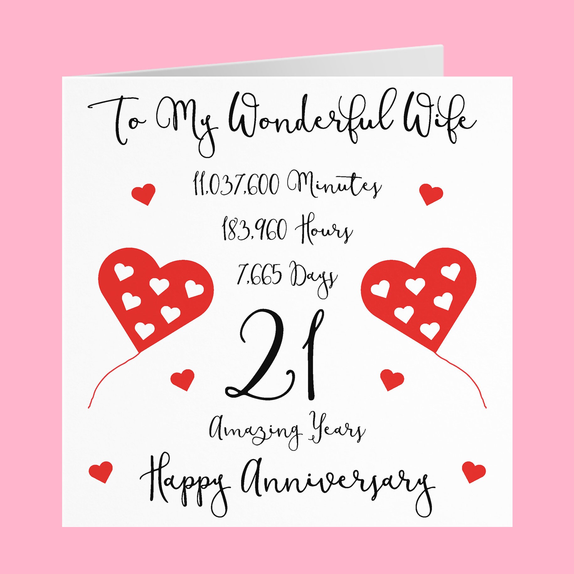 Romantic Wife 21st Wedding Anniversary Card To My Wonderful Etsy romantic-wife-21st-wedding-anniversary-card-to-my-wonderful-etsy