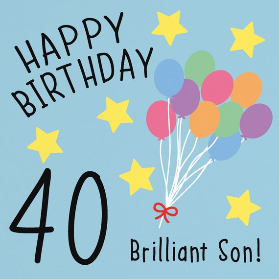 Sons 40th Birthday Card BC532 Happy 40th Birthday To An Amazing Son On His Special Day Birthday sons-40th-birthday-card-bc532-happy-40th-birthday-to-an-amazing-son-on-his-special-day-birthday
