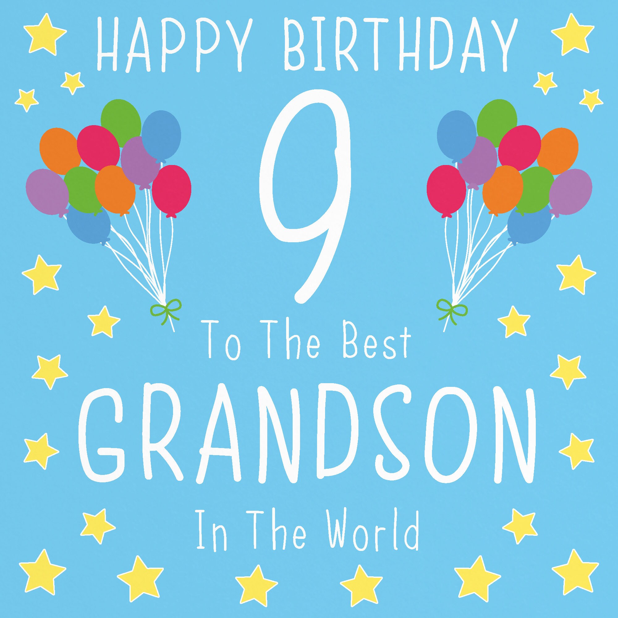 Grandson 9th Birthday Card Happy Birthday 9 To The Best Etsy