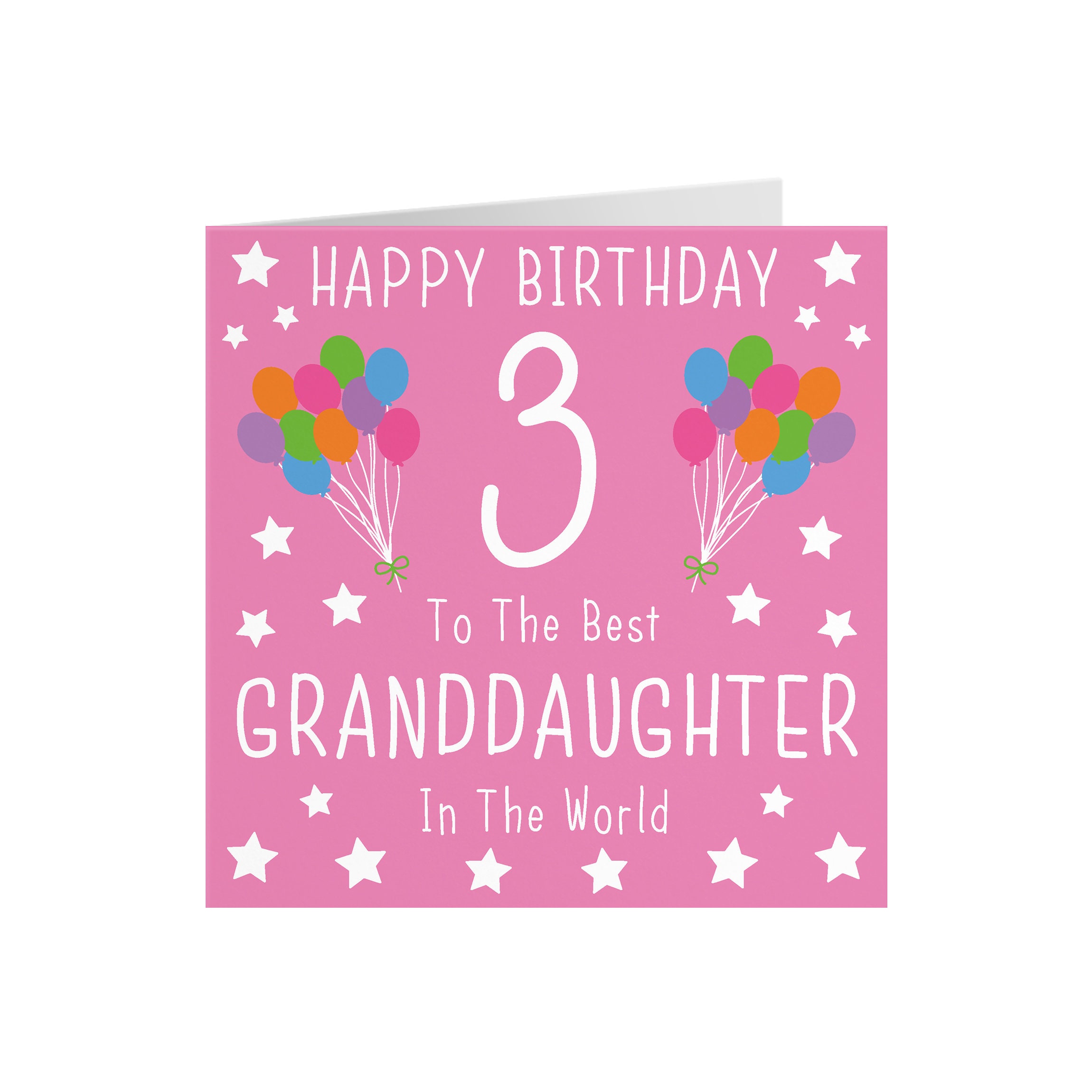 Granddaughter 3rd Birthday Card Happy Birthday 3 To The Etsy UK
