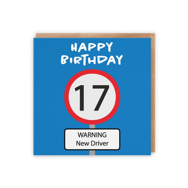 17th Birthday Card Happy Birthday Warning New Driver - Etsy UK
