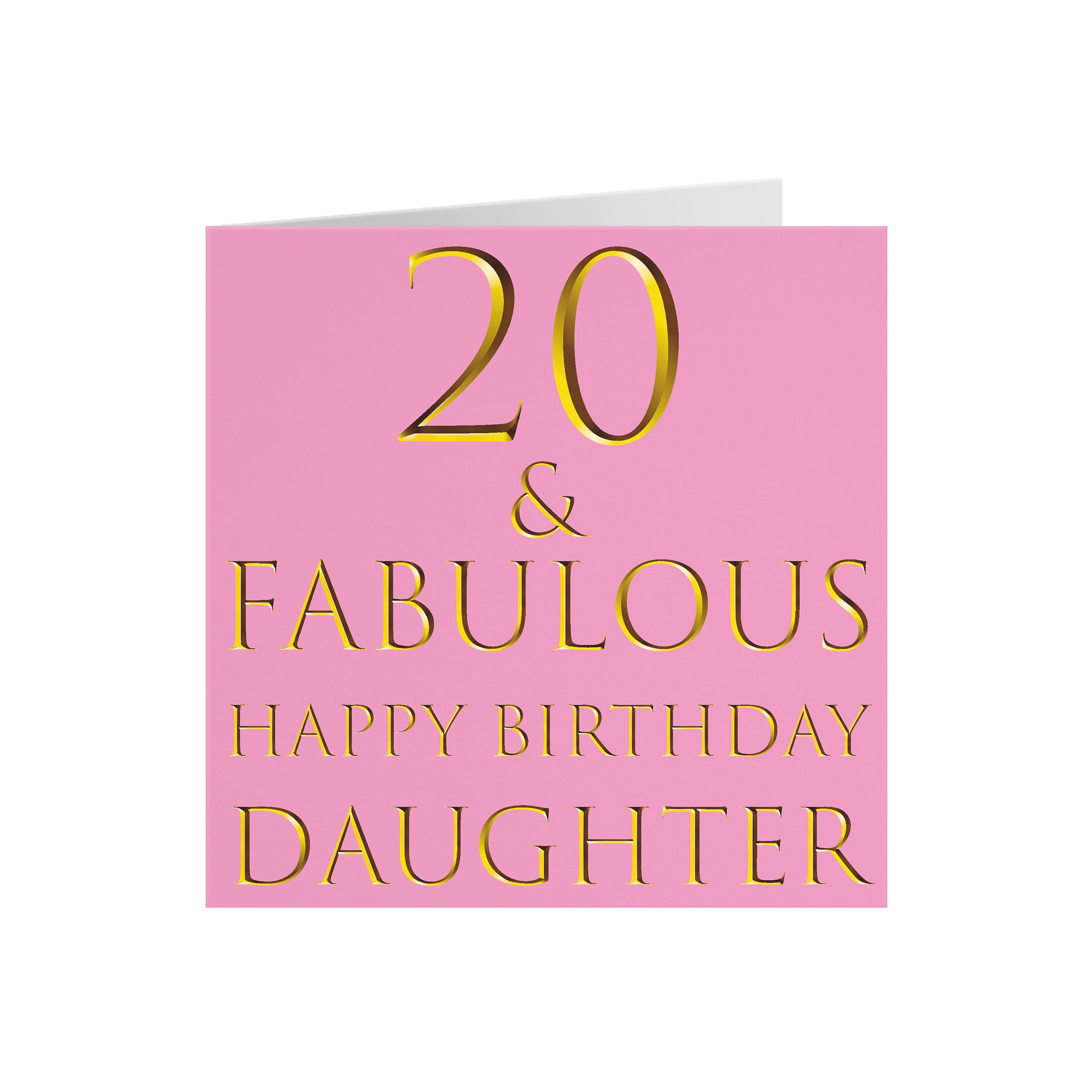 Daughter 20th Birthday Card 20 Fabulous Happy Birthday Etsy UK