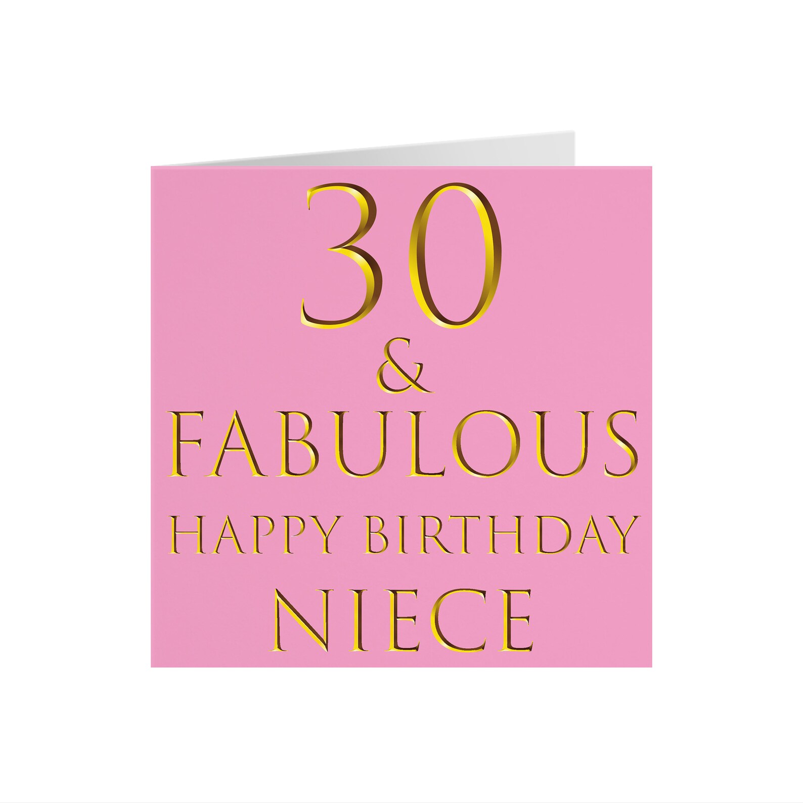 Niece 30th Birthday Card 30 Fabulous Happy Birthday Niece