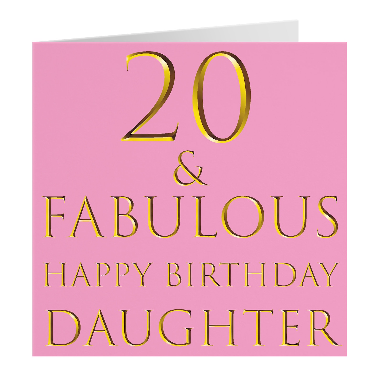 Daughter 20th Birthday Card 20 & Fabulous Happy Birthday - Etsy UK