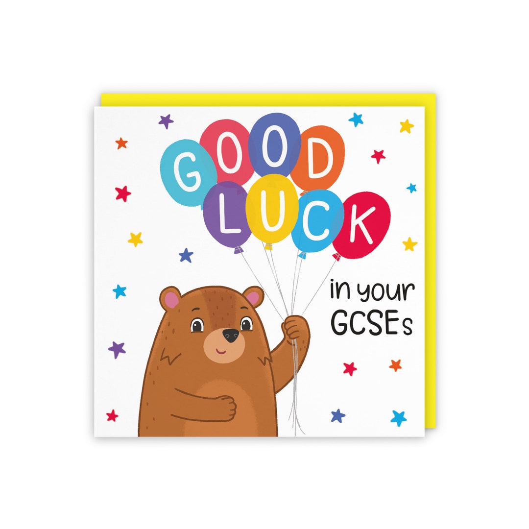 Gcses Good Luck Bears Card Good Luck in Your Gcses Cute - Etsy