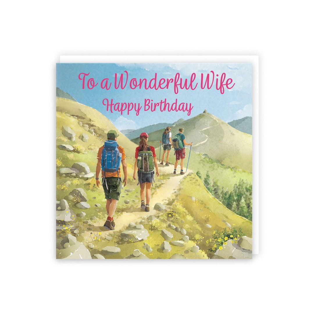 Hunts England Wife Walking Fun Birthday Card Milo's Gallery Walkers ...