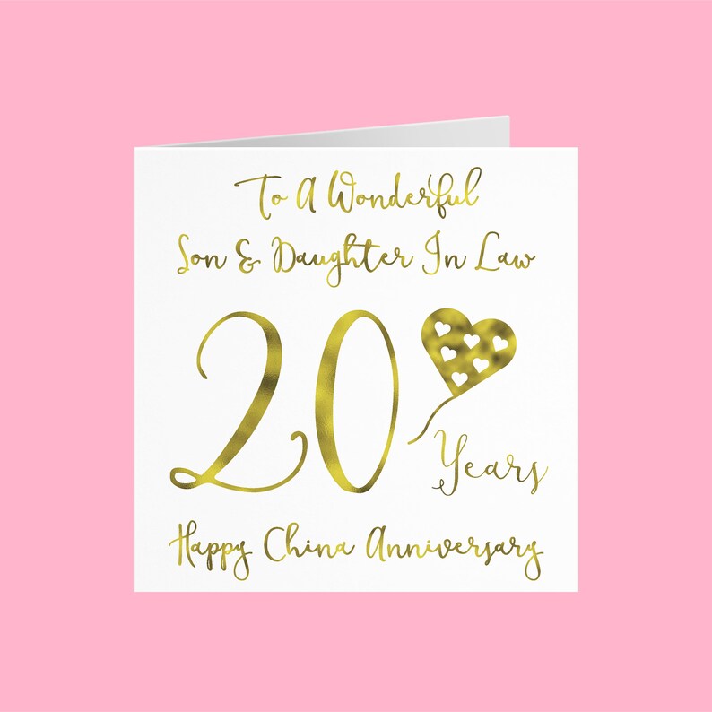 Son And Daughter In Law 20th Anniversary Card To A Etsy son-and-daughter-in-law-20th-anniversary-card-to-a-etsy