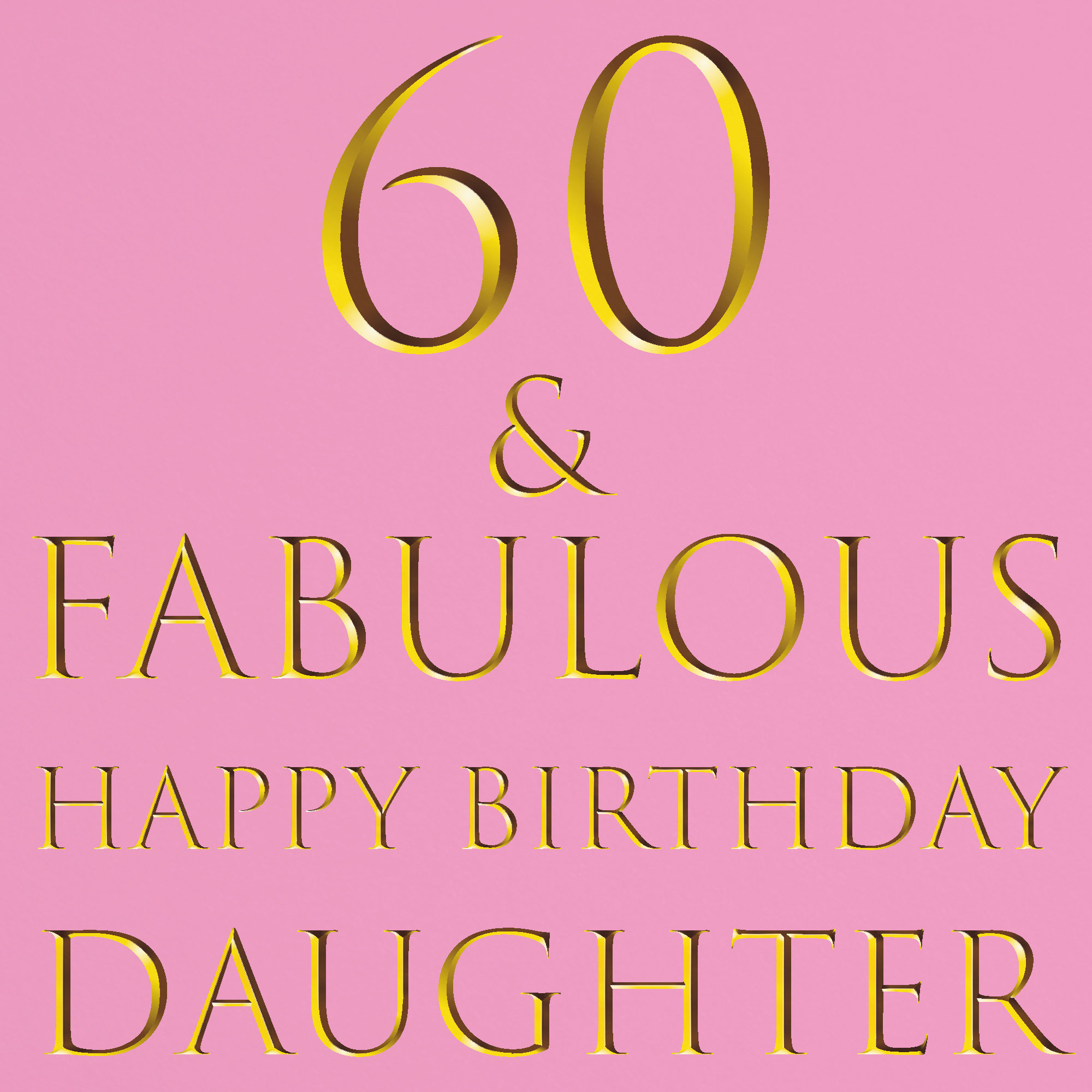 Daughter 60th Birthday Card 60 & Fabulous Happy Birthday - Etsy