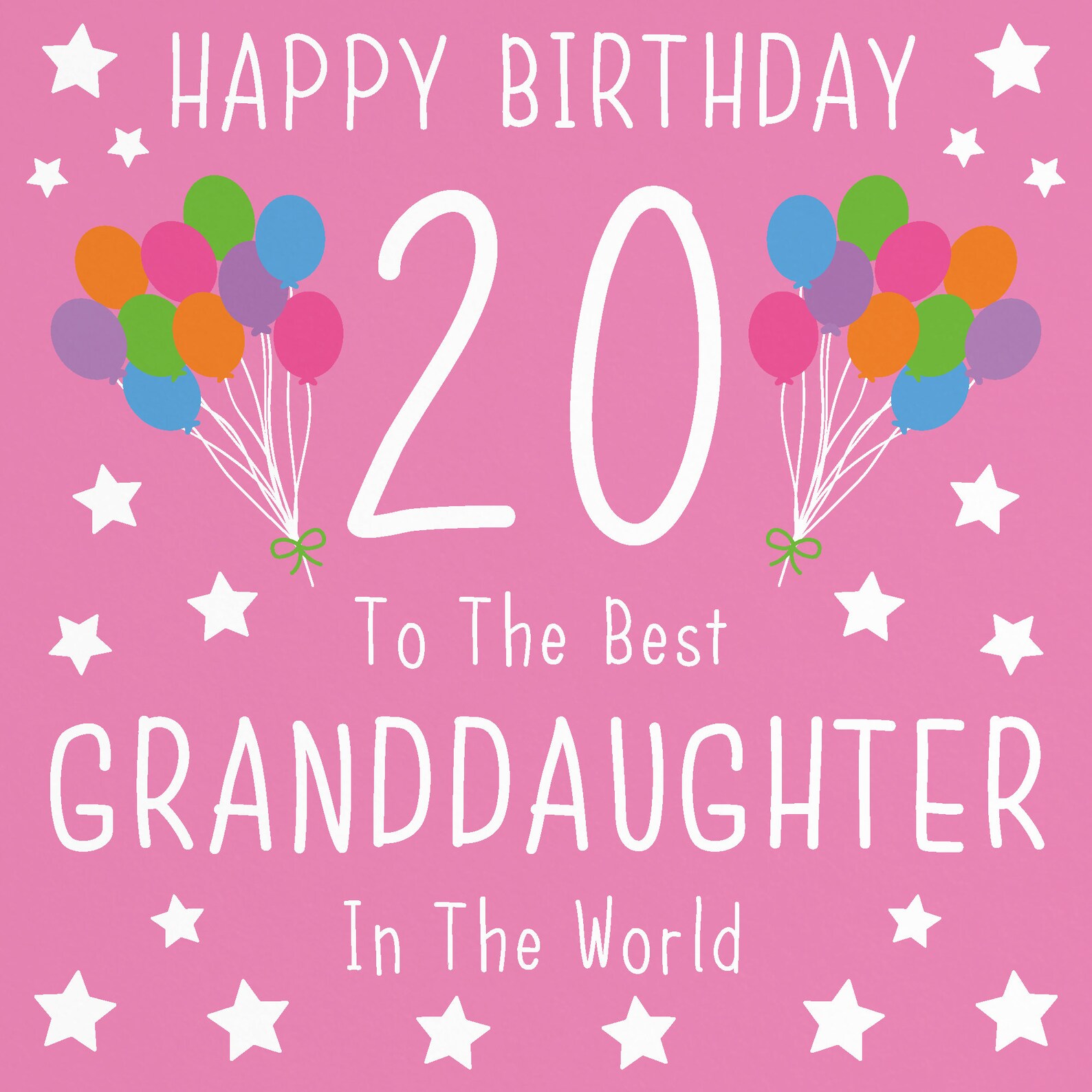 Granddaughter 20th Birthday Card Happy Birthday 20 To Etsy Italia