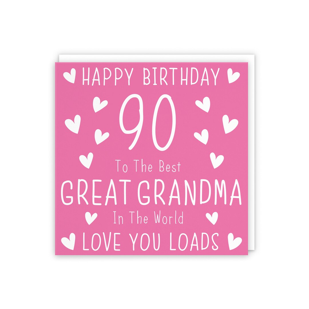 Great Grandma 90th Birthday Card Happy Birthday 90 To Etsy UK great-grandma-90th-birthday-card-happy-birthday-90-to-etsy-uk