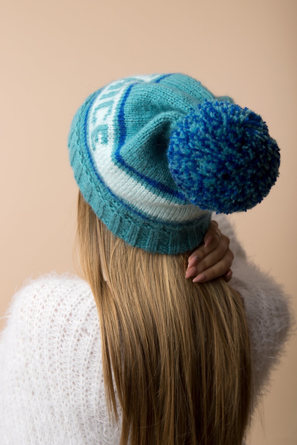 Custom Beanie Hand Knit Custom Hat Personalized Beanie Name - Etsy