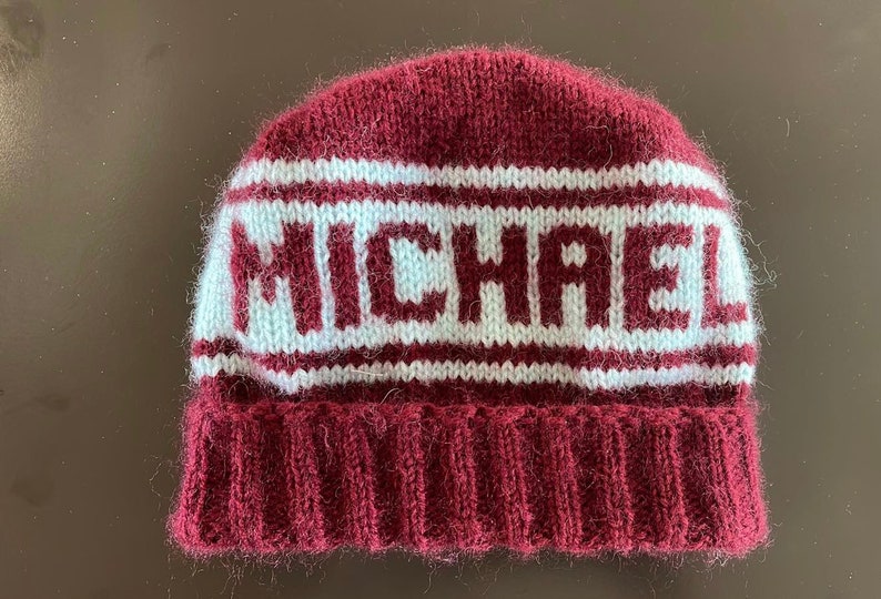 Personalized Hat Custom Knit Hat Personalized Knit Beanie | Etsy