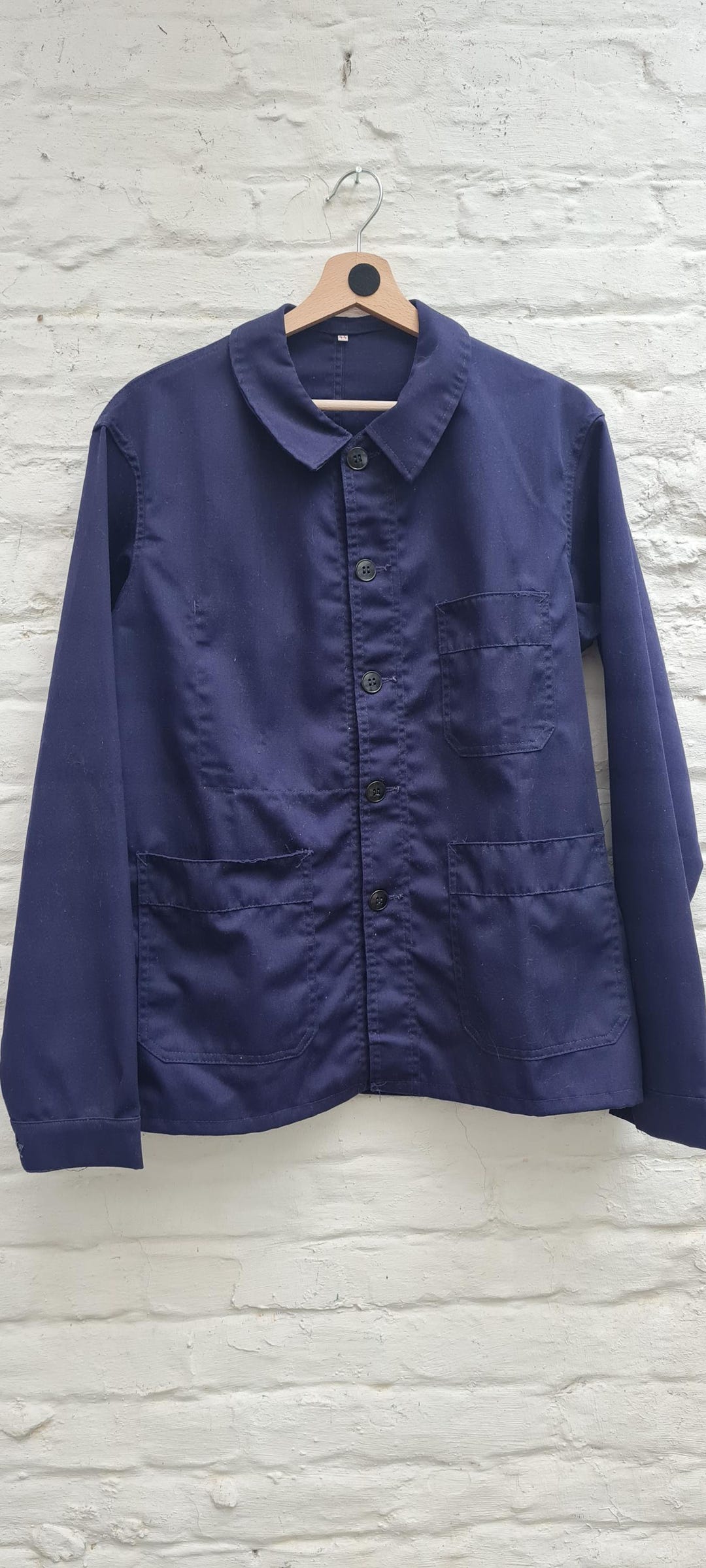 Dark Blue Real Vintage French Blue Work Worker Shirt Workwear 42EU - Etsy