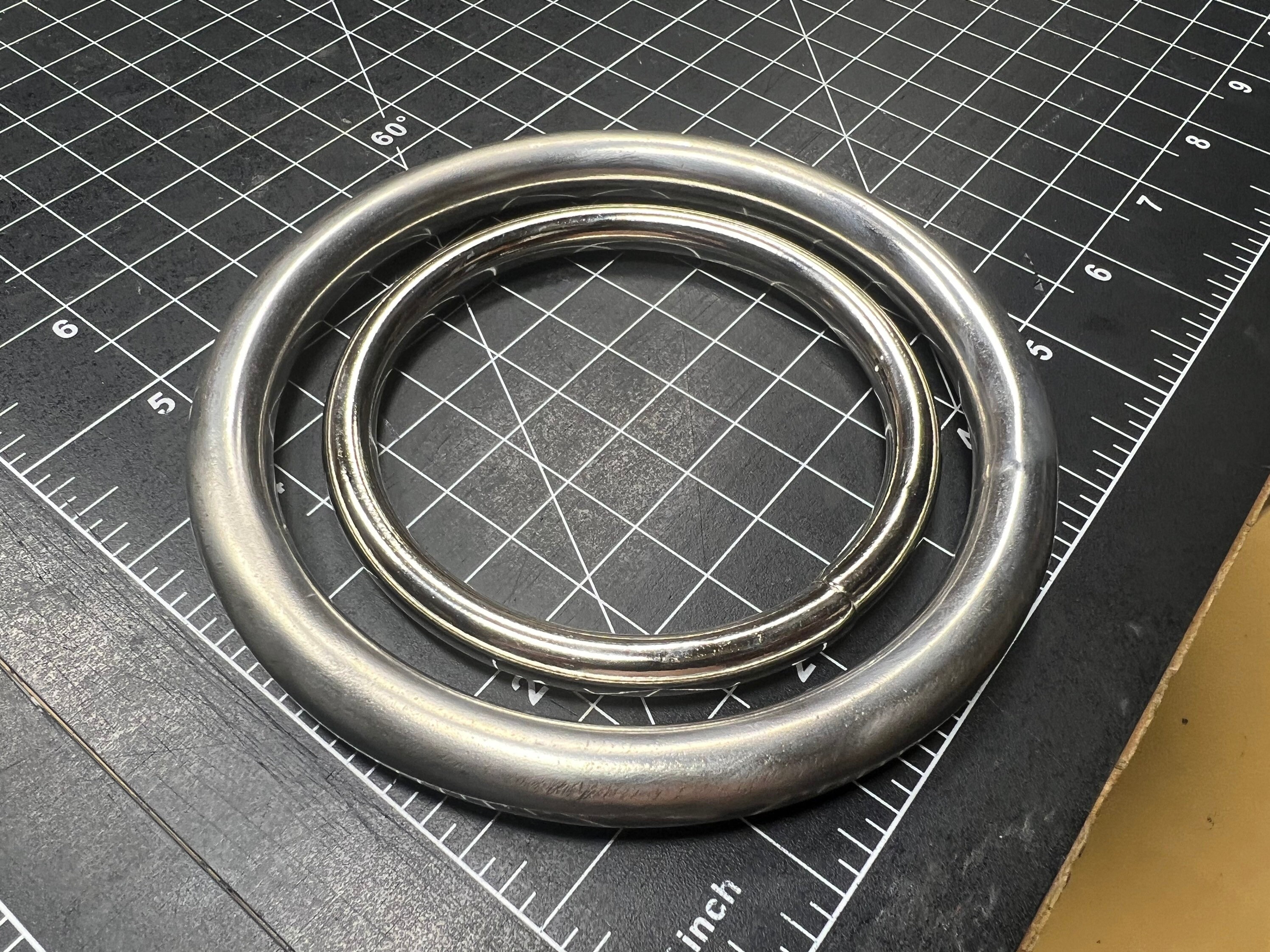 Jumbo Stainless Steel Strap on Ring - Etsy