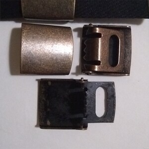25/50/100 Hat Cap Buckle Hardware Clasp Antique Brass, 3/4 Clip ...