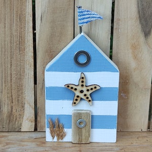 Mini Beach Huts. Wooden Coastal Houses. Seaside Nautical Decor ...