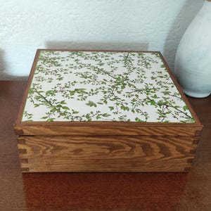 Green Leaves Wooden Tea Box: Personalized Tea Bag Storage - Etsy
