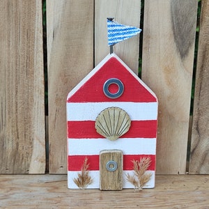 Mini Beach Huts. Wooden Coastal Houses. Seaside Nautical Decor ...