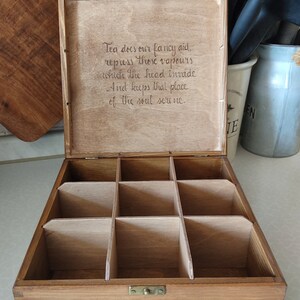 Wooden Tea Box. Green Leaves Decoration Tea Storage Box. Tea | Etsy