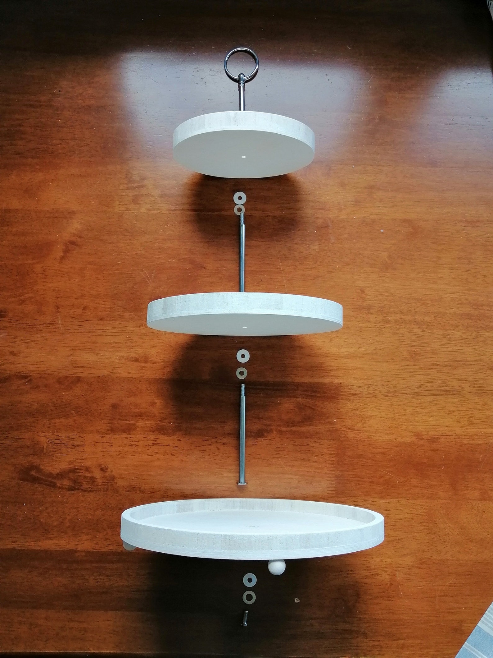 10 Inch Wooden Tiered Tray. Farmhouse 3 Tier Tray Stand. | Etsy