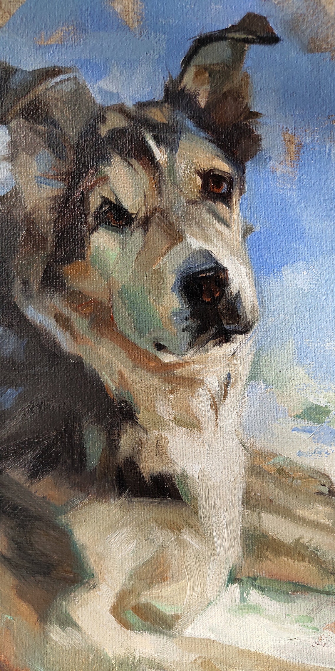 Custom Pet Portrait Dog Painting Dog Portrait to Order - Etsy