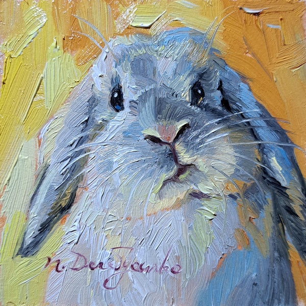 Bunny Painting - Etsy