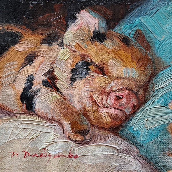 Pig Painting - Etsy