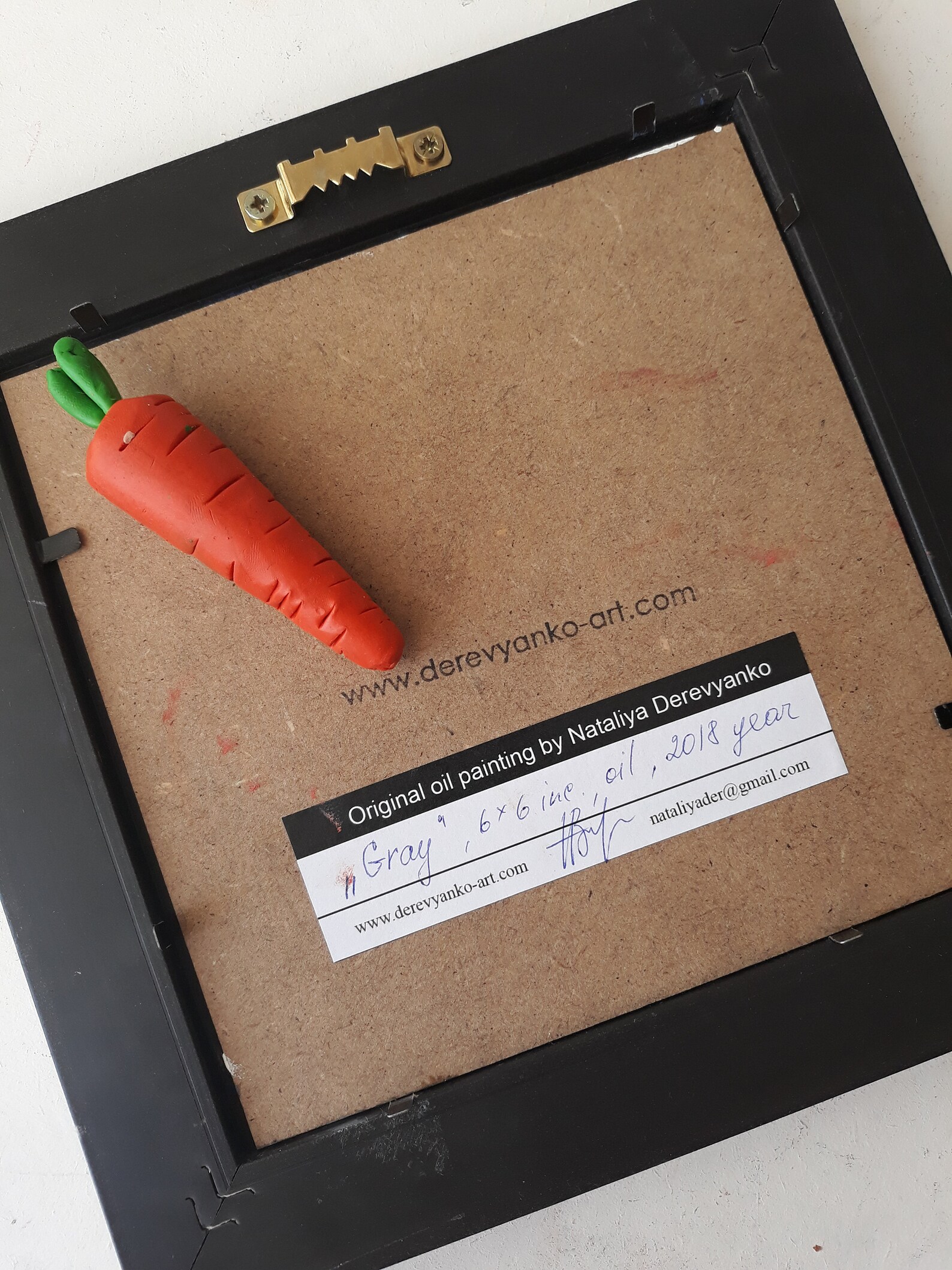 Gray Rabbit Bunny Picture Frame Rabbit Oil Painted Portrait - Etsy