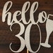 Hello 30 Cake Topper, 30th Birthday Cake Topper, 30th Cake Topper ...