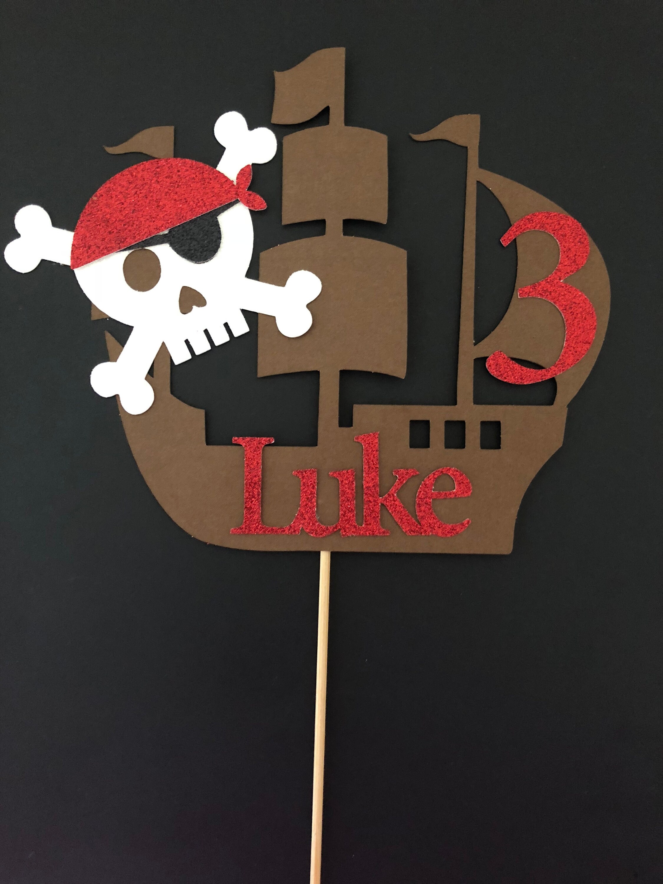 Birthday Cake Topper Pirate Birthday Cake Topper Pirate Cake - Etsy