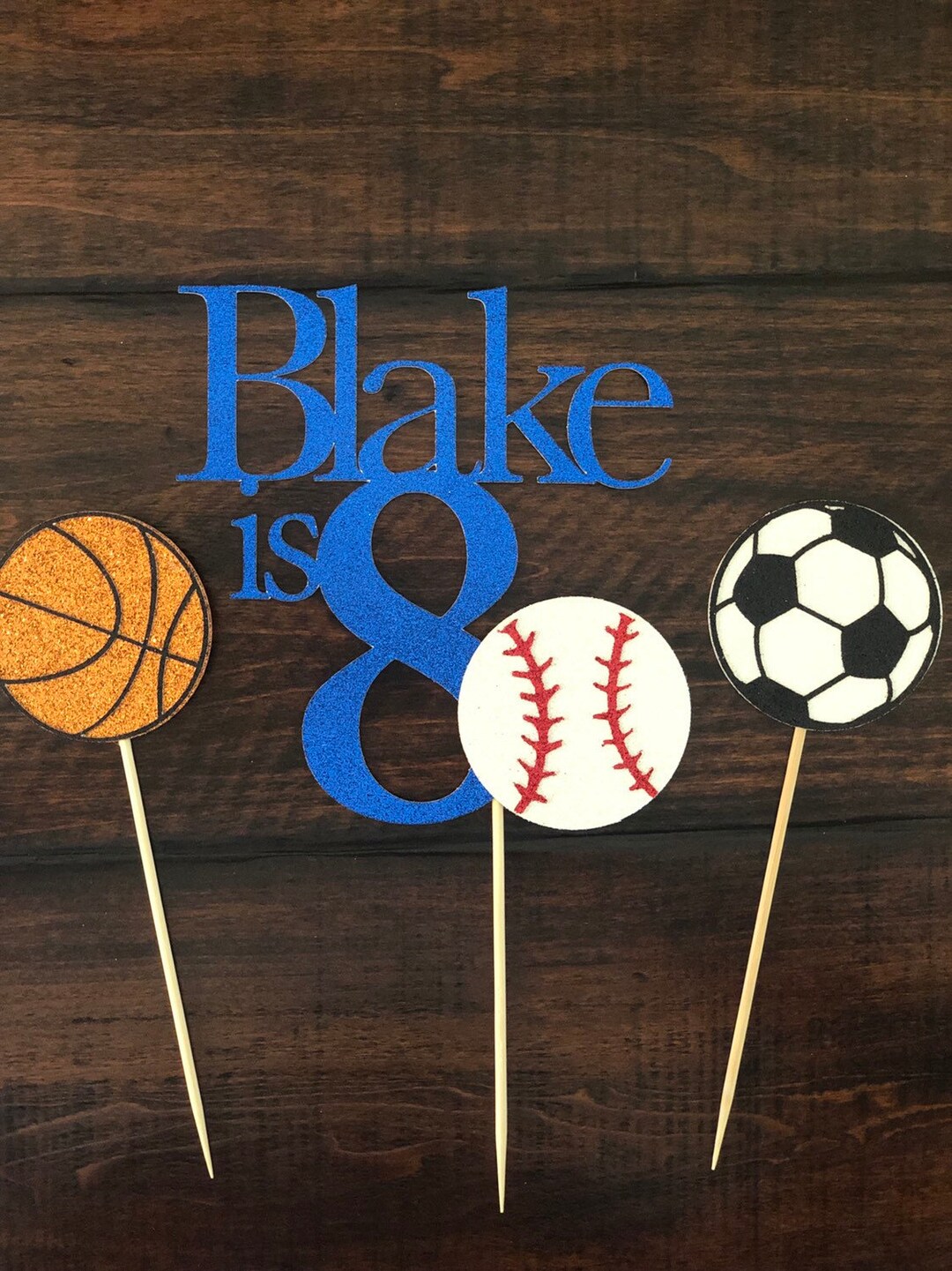Sports Birthday Cake Topper, Birthday Cake Topper, Baseball Cake Topper ...