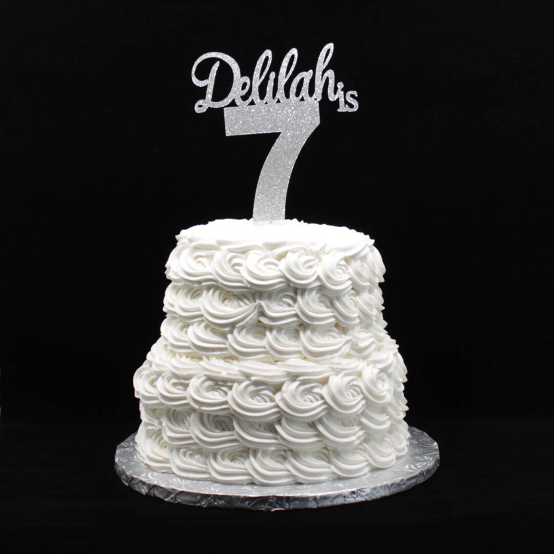 Birthday Cake Topper, Cake Topper, 7th Birthday Cake Topper, Birthday ...