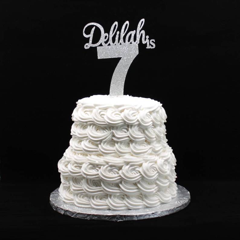Birthday Cake Topper Cake Topper 7th Birthday Cake Topper - Etsy