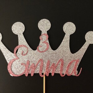 Princess Birthday Cake Topper, Any Name Any Age Cake Topper, Birthday ...