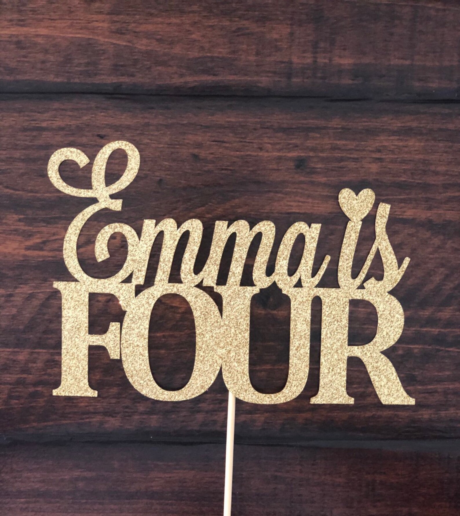 4th Birthday Cake Topper Birthday Cake Topper ANY Age and - Etsy