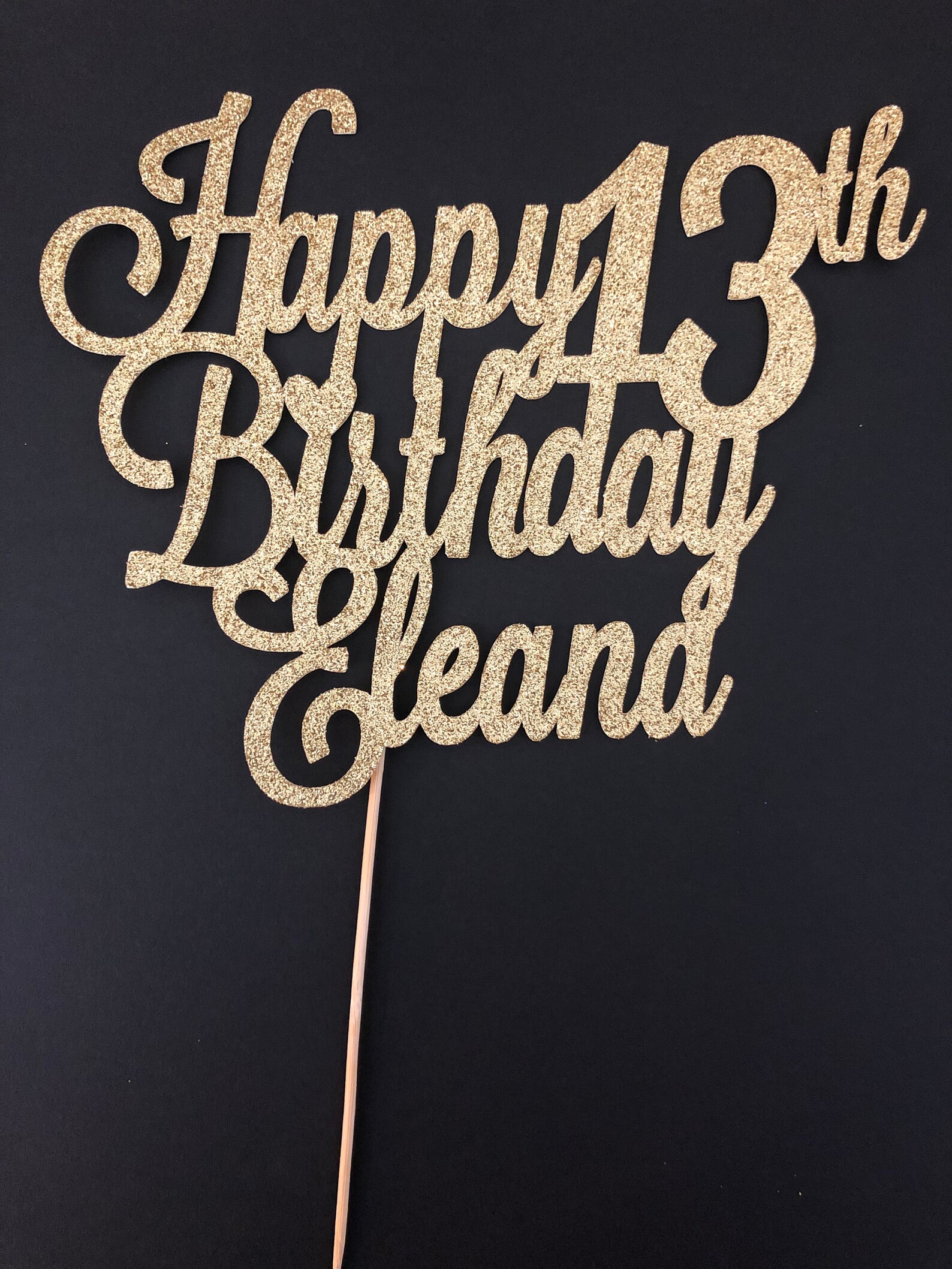 13th Birthday Cake Topper Cake Topper Birthday Birthday Cake | Etsy