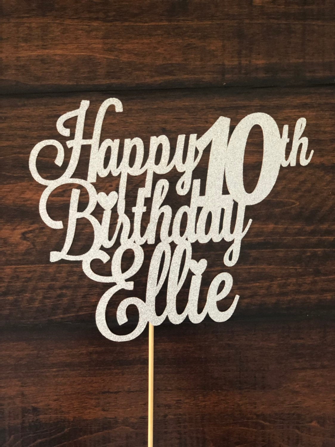 10th Birthday Cake Topper Birthday Cake Topper Cake Topper - Etsy