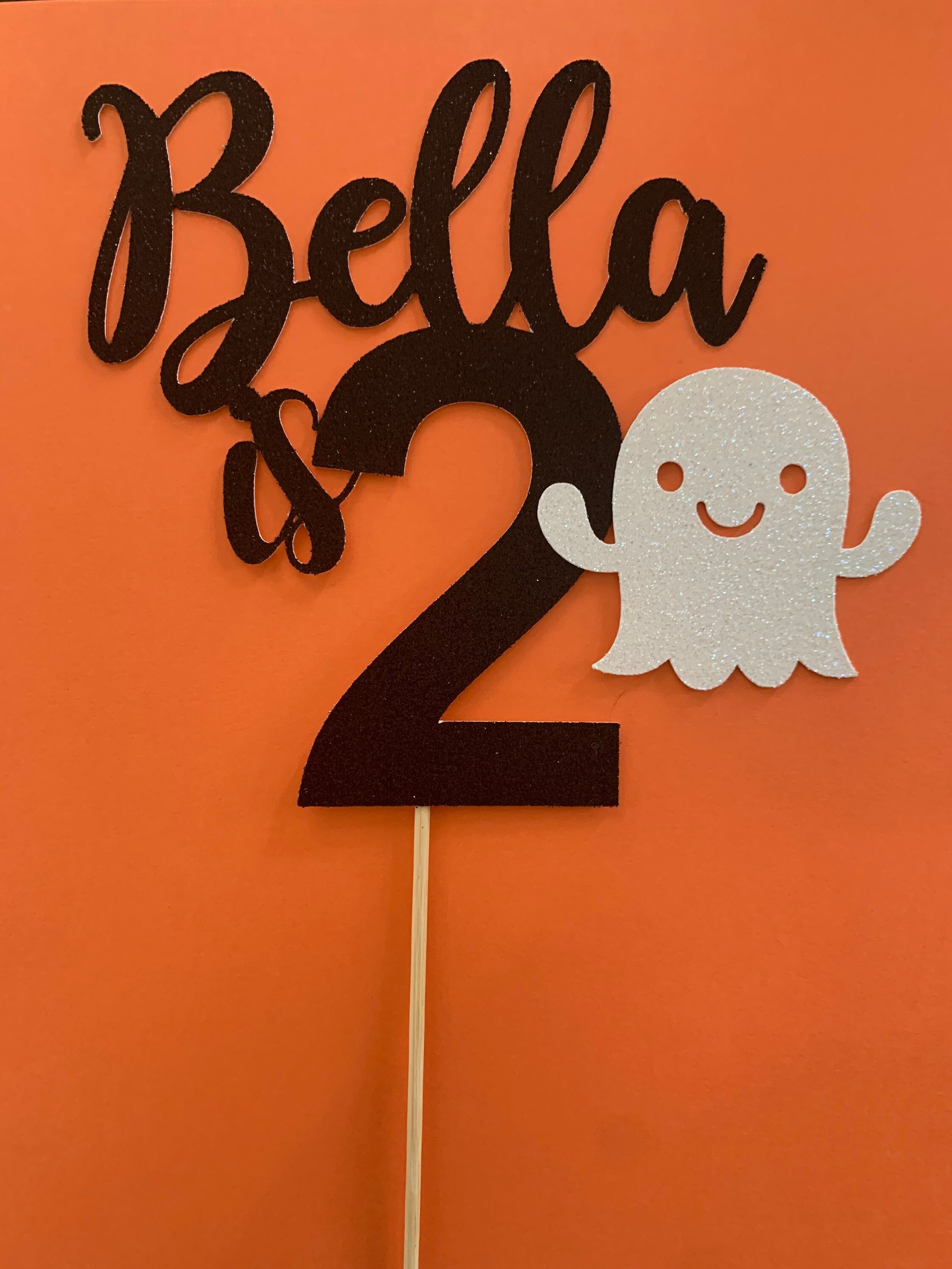 Halloween Birthday Cake Topper, Ghost Birthday Cake Topper , Ghost Cake ...