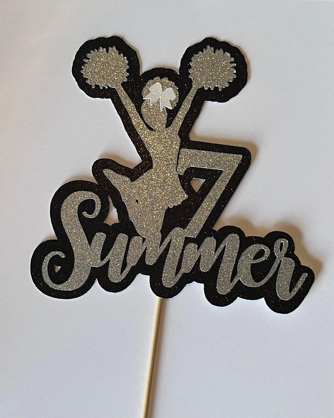 Cheer Birthday Cake Topper, Cheerleading Cake Topper, Cheer Cake Topper ...