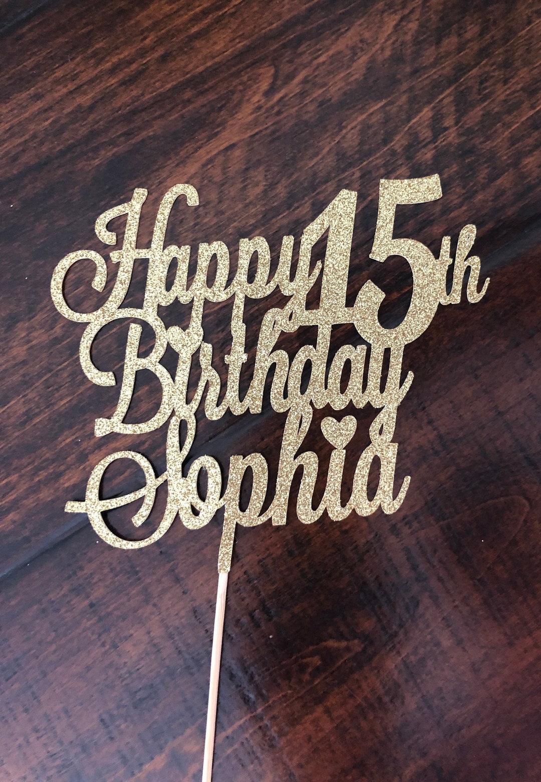 15th Birthday Cake Topper, Quinceanera Cake Topper, Happy 15th Birthday ...