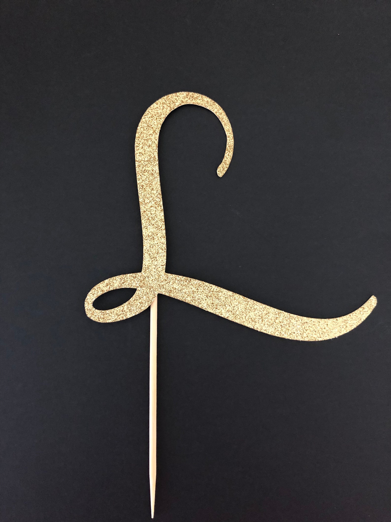 Initial Cake Topper, Any Letter Cake Topper, Monogram Cake Topper ...